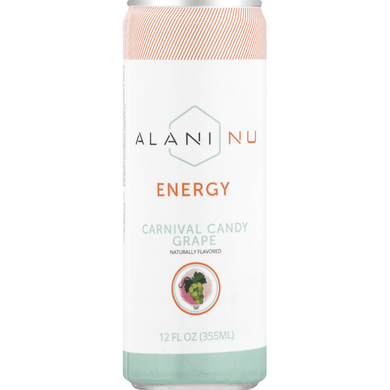 Alani Nu Energy Drink, Carnival Candy Grape (12 oz) - Instacart