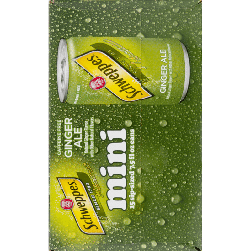 Schweppes Ginger Ale Mini Cans (7.5 fl oz) - Instacart