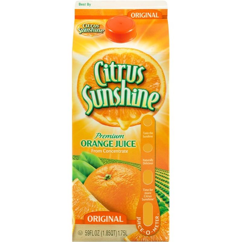 Citrus Sunshine Premium Original Orange Juice (59 fl oz) - Instacart