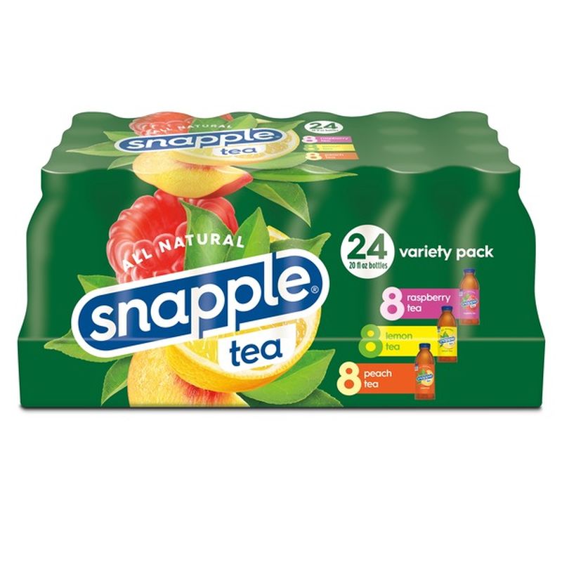 Snapple Tea 3 Flavor Variety Pack (20 fl oz) - Instacart
