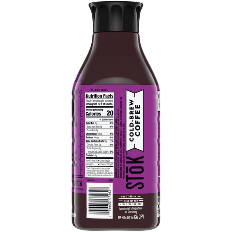 Stok Cold Brew Coffee, Extra Bold Unsweetened (48 fl oz) - Instacart