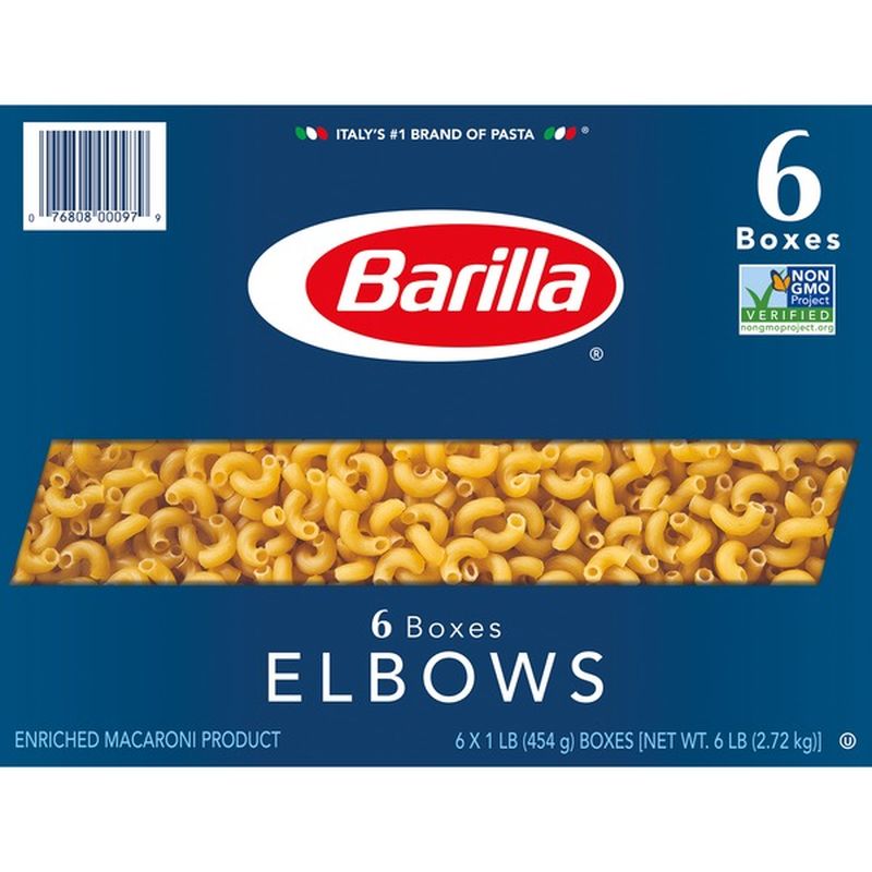 Barilla® Classic Blue Box Pasta Elbows (96 oz) - Instacart
