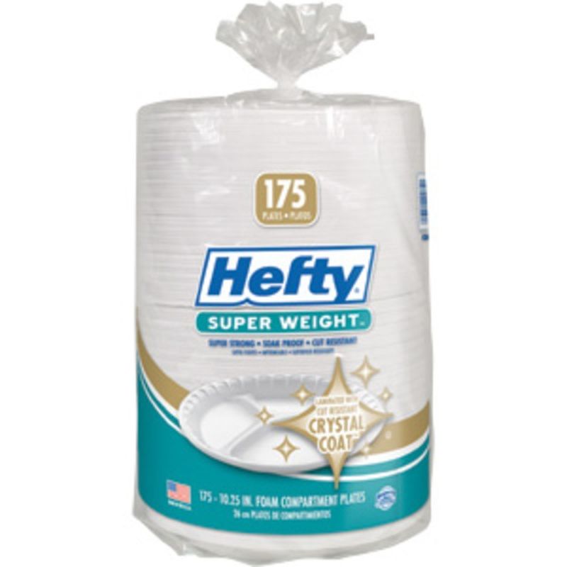 Hefty Compartment Foam Plates (175 ct) - Instacart