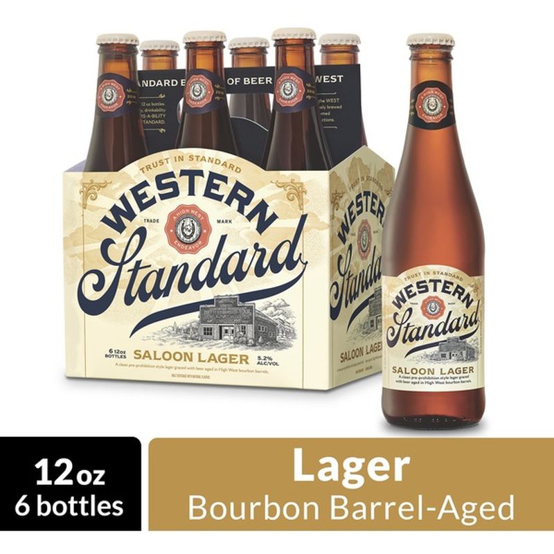 Western Standard Saloon Lager Craft Beer Bottles (12 fl oz) - Instacart
