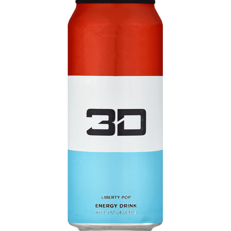 3d Energy Drink, Liberty Pop (16 oz) - Instacart