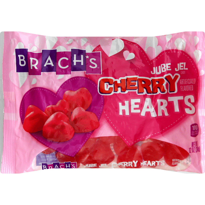Brach's Candy, Cherry, Jube Jel, Hearts (12 oz) - Instacart