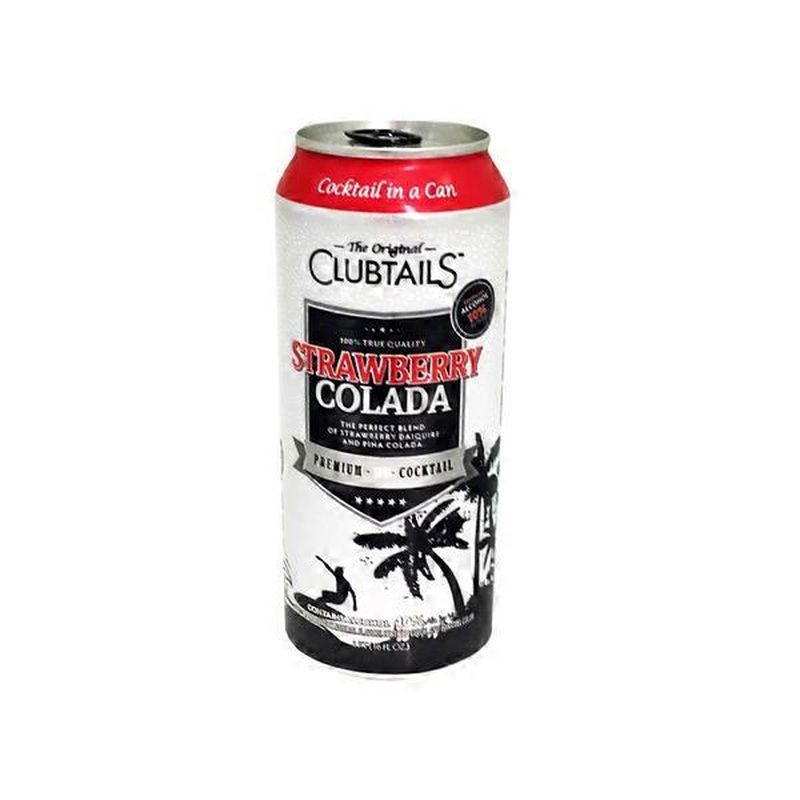 The Original Clubtails Strawberry Colada Premium Cocktail (16 fl oz) - Instacart