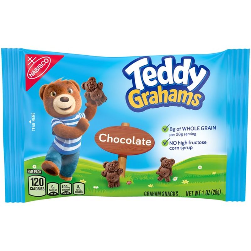 Teddy Chocolate Graham Snacks - Snack Pack (1 oz) - Instacart