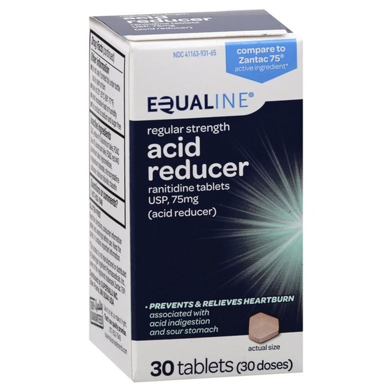 Equaline Acid Reducer, Regular Strength, Tablets (30 each) - Instacart
