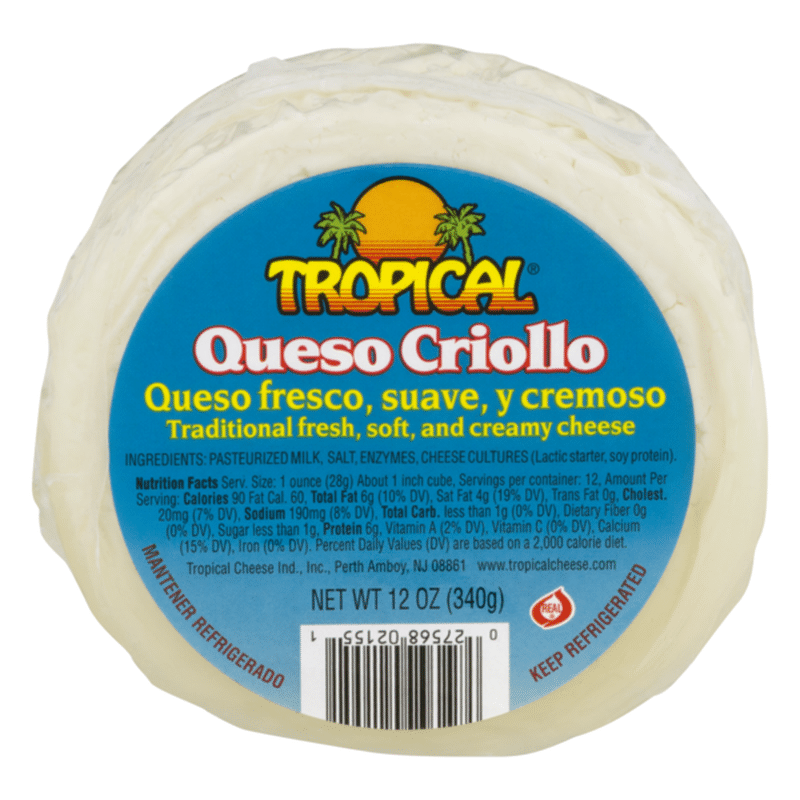 Tropical Cheese Queso Criollo (12 oz) - Instacart