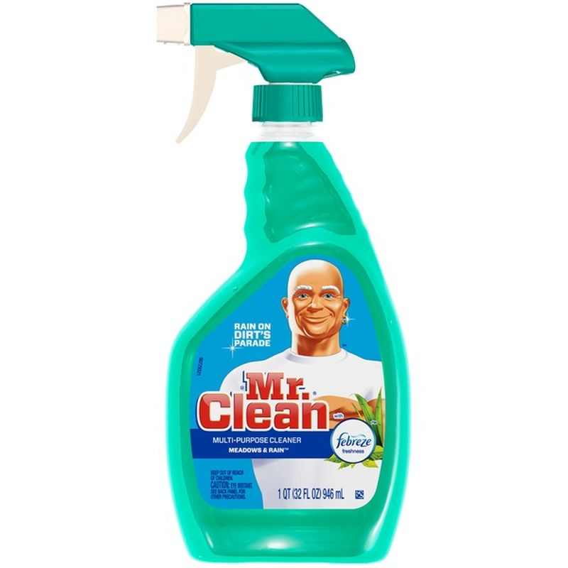 Mr. Clean with Febreze Meadows and Rain Multi-Surface Cleaner (32 fl oz ...