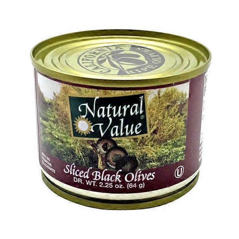 Natural Value Sliced Black Olives (2.25 oz) - Instacart