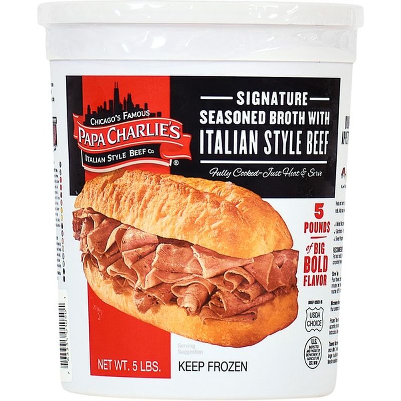 Papa Charlie's Signature Italian Beef (5 lb) - Instacart