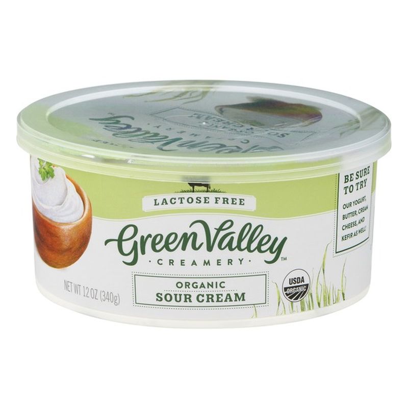Green Valley Creamery Lactose Free Organic Sour Cream (12 oz) - Instacart Green Valley Creamery Lactose Free Organic Sour Cream (12 oz) - Instacart
