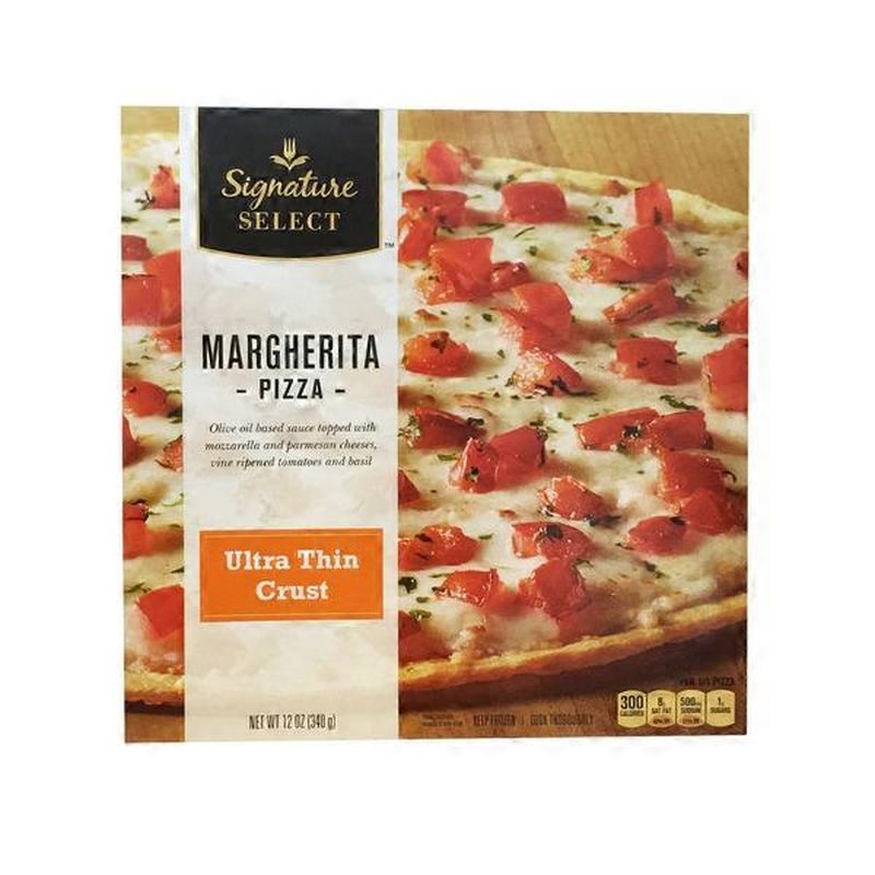 Signature Select Pizza, Margherita, Ultra Thin Crust (12 oz) - Instacart