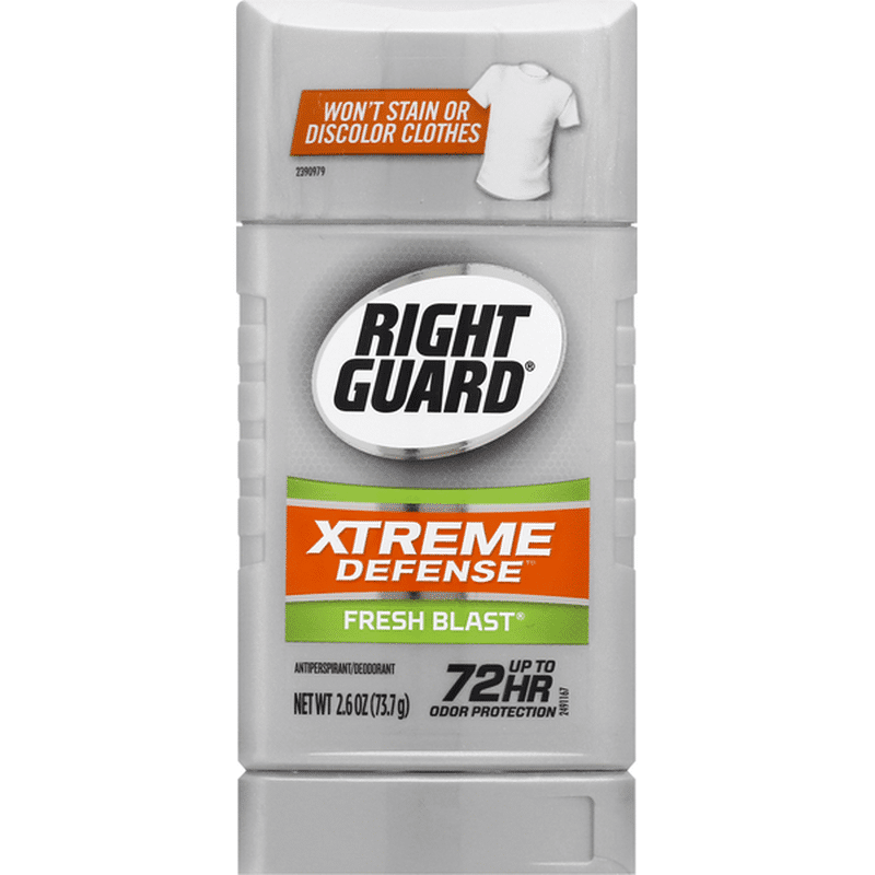 Right Guard Xtreme Defense Antiperspirant Deodorant Invisible Solid ...