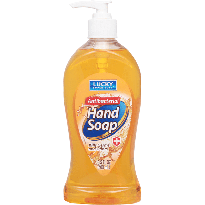 Lucky Super Soft Hand Soap, Antibacterial (13.5 fl oz) - Instacart