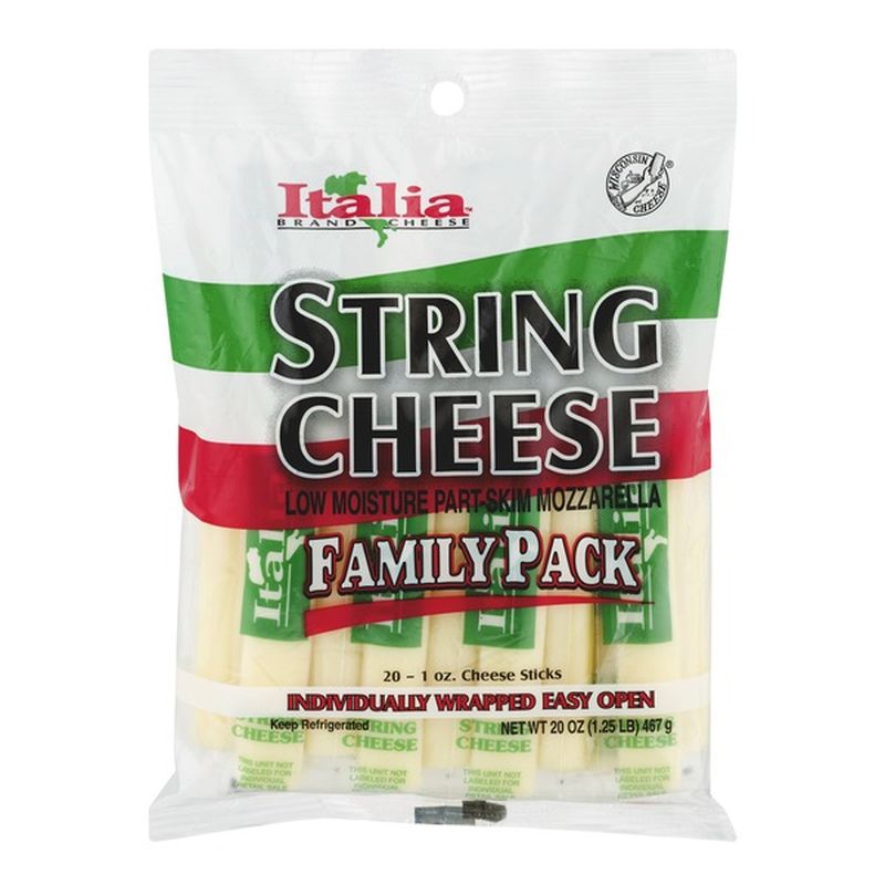 Italia Brand Cheese String Cheese (1 oz) - Instacart