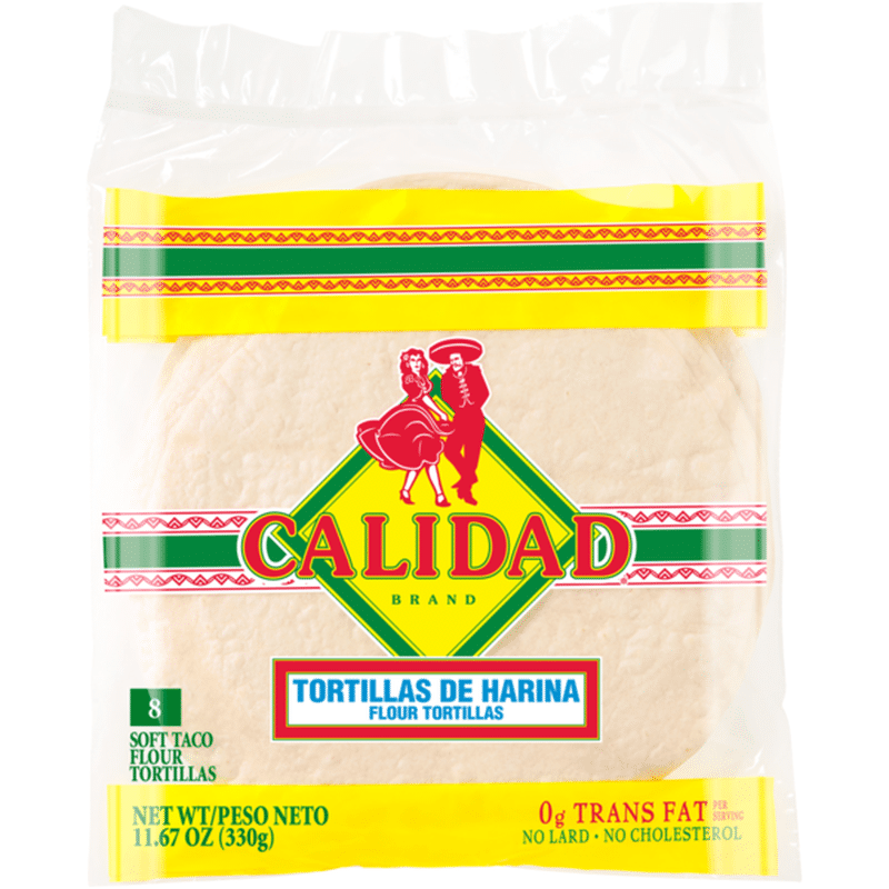 Calidad Soft Taco Flour Tortillas (8 ct) - Instacart