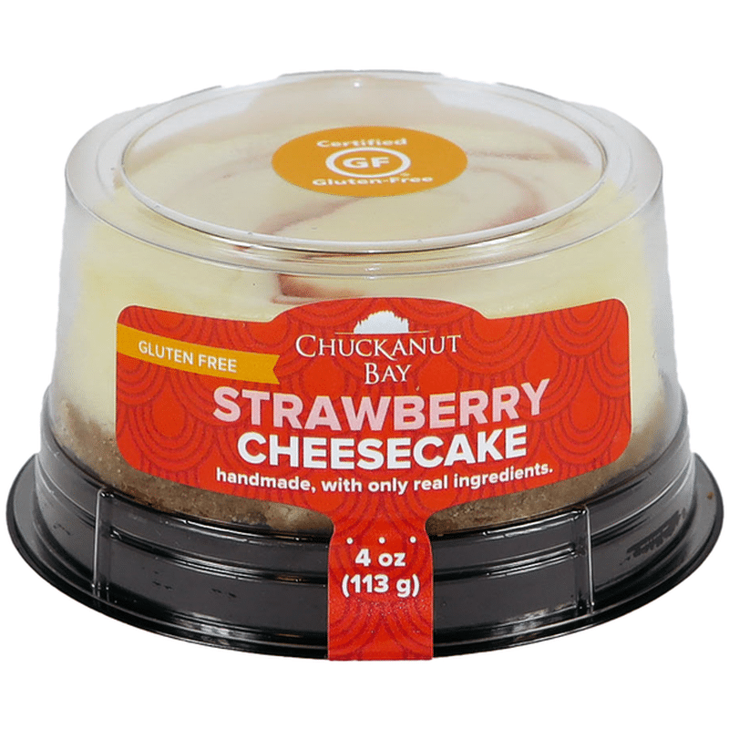 Chuckanut Bay Foods Gluten Free Strawberry Mini Cheesecake (4 oz ...