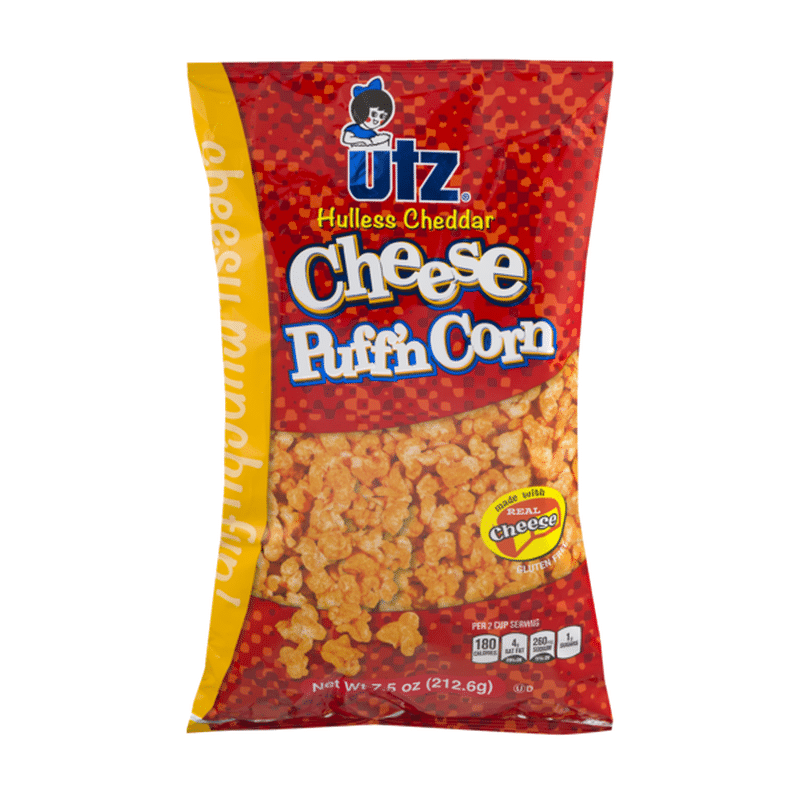 Utz Puff'n Corn Hulless Cheddar Cheese (7.5 oz) - Instacart