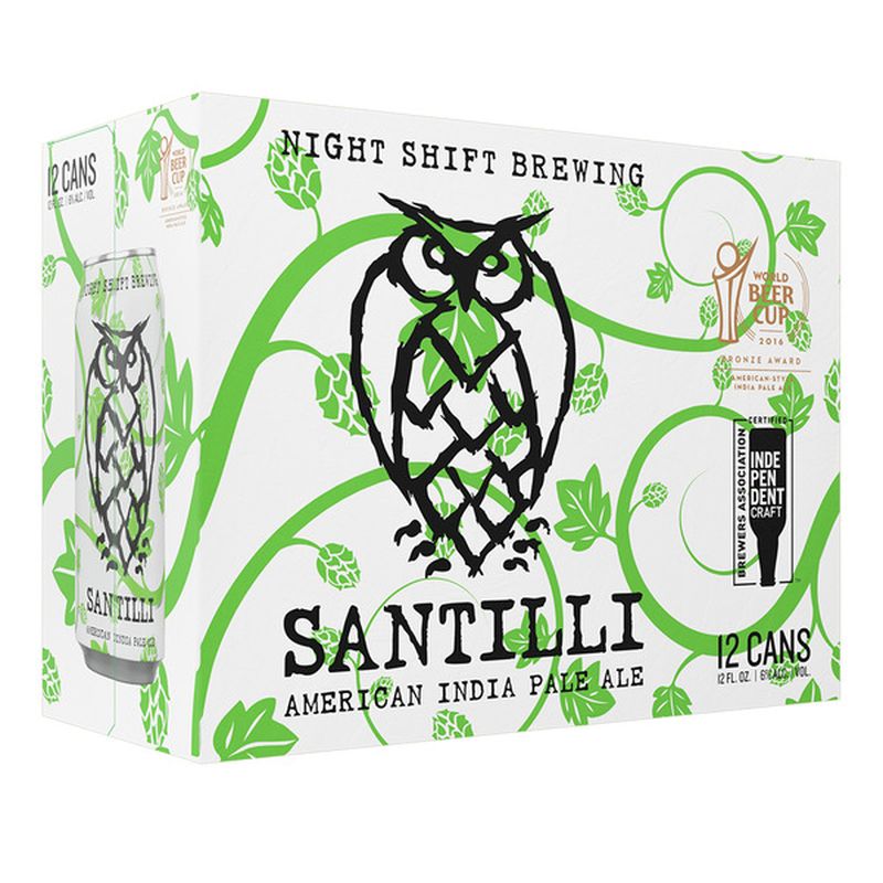Night Shift Brewing Santilli American IPA (12 fl oz) - Instacart