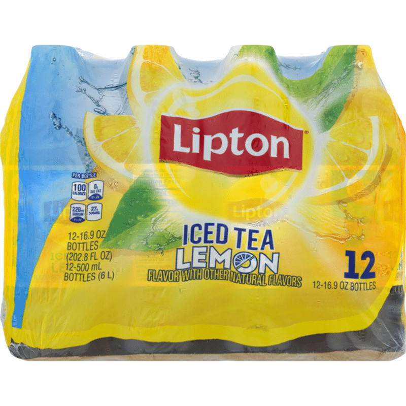 Lipton Lemon Iced Tea (16.9 fl oz) - Instacart