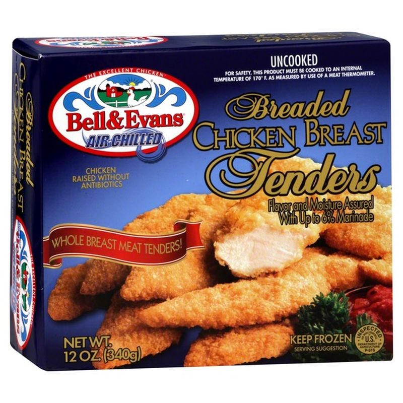 Bell & Evans Breaded Chicken Breast Tenders (12 oz) - Instacart