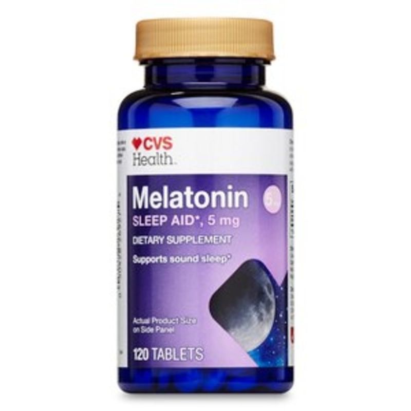 CVS Health Melatonin Sleep Aid 5 Mg Dietary Supplement (120 ct) - Instacart