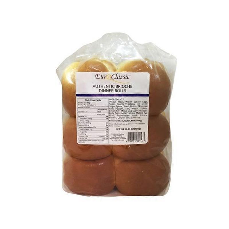 Euro Classic Imports Rolls Brioche Dinner (16.93 oz) - Instacart