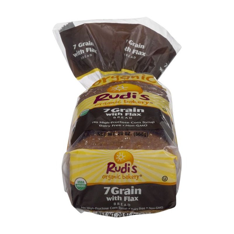 Rudi's Organic Bakery Bread, Organic, 7 Grain, with Flax (20 oz ...
