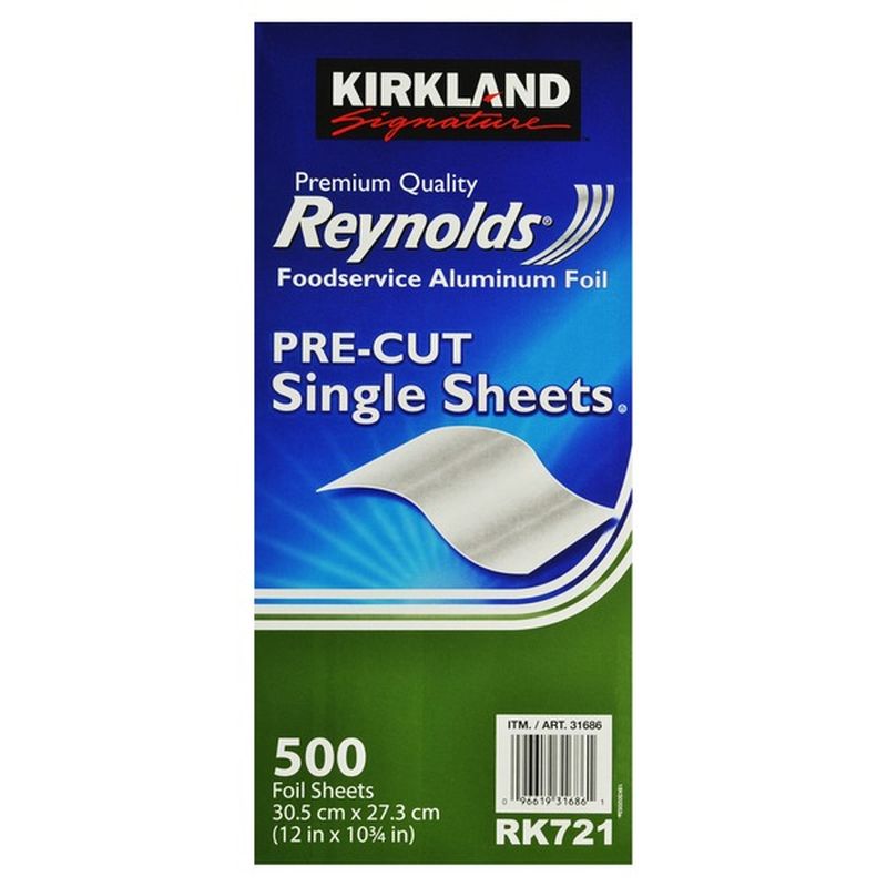 Kirkland Signature Aluminum Foil Sheets 500 Ct 500 Ct From Costco Kirkland Signature Aluminum Foil Sheets 500 Ct 500 Ct From Costco
