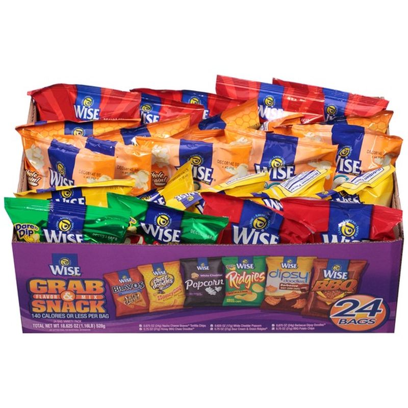 Wise Grab & Snack Flavor Mix Variety Pack (24 ct) - Instacart