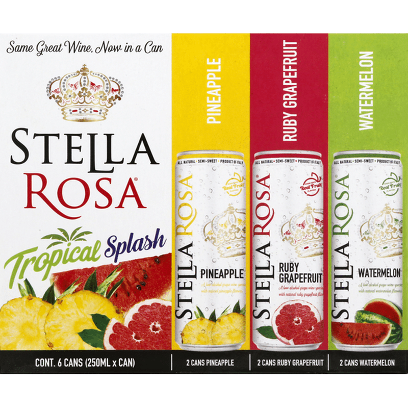 Stella Rosa Tropical Splash, Pineapple/Ruby Grapefruit/Watermelon (6 ...