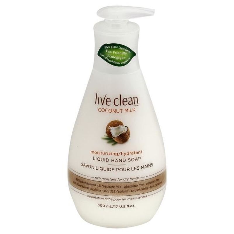 Live Clean Coconut Milk Moisturizing Liquid Hand Soap (500 ml) - Instacart