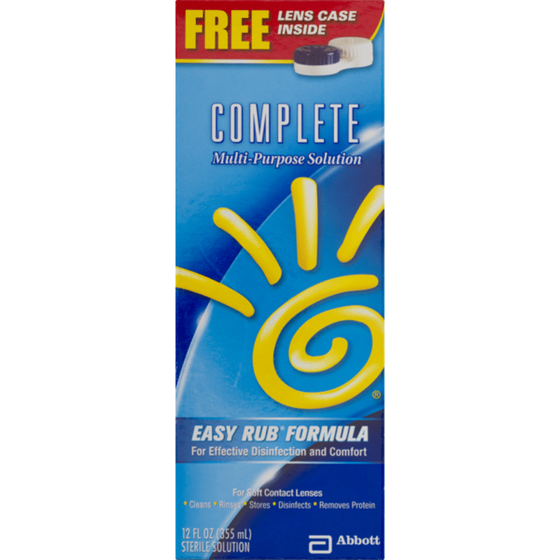 COMPLETE Multi-Purpose Solution Easy Rub formula For Soft Contact ...