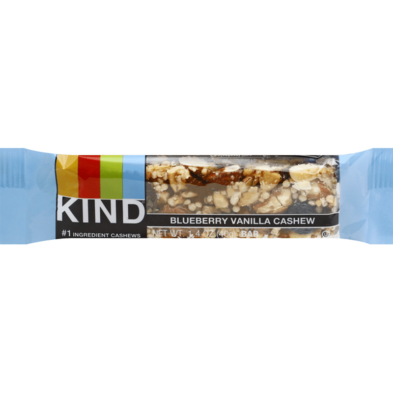 KIND Bar, Blueberry Vanilla Cashew (1.4 oz) - Instacart