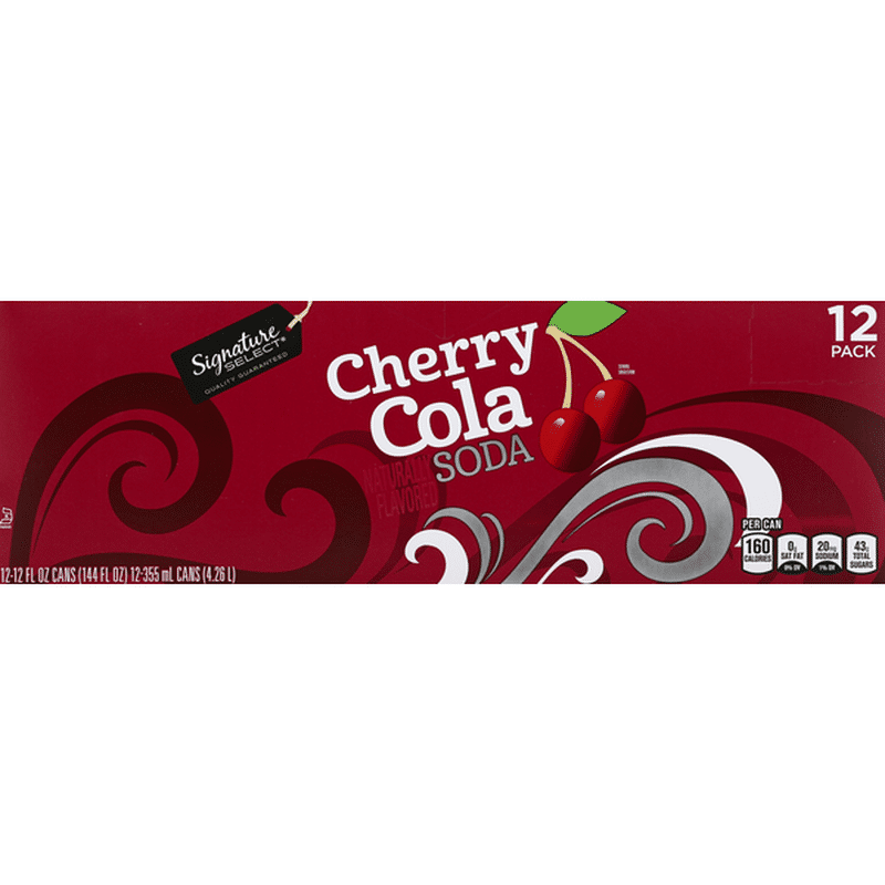 Signature Select Soda, Cherry Cola, 12 Pack (12 fl oz) - Instacart