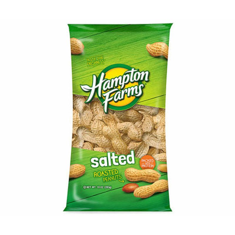 Hampton Farms Peanuts, Roasted, Salted (10 oz) - Instacart