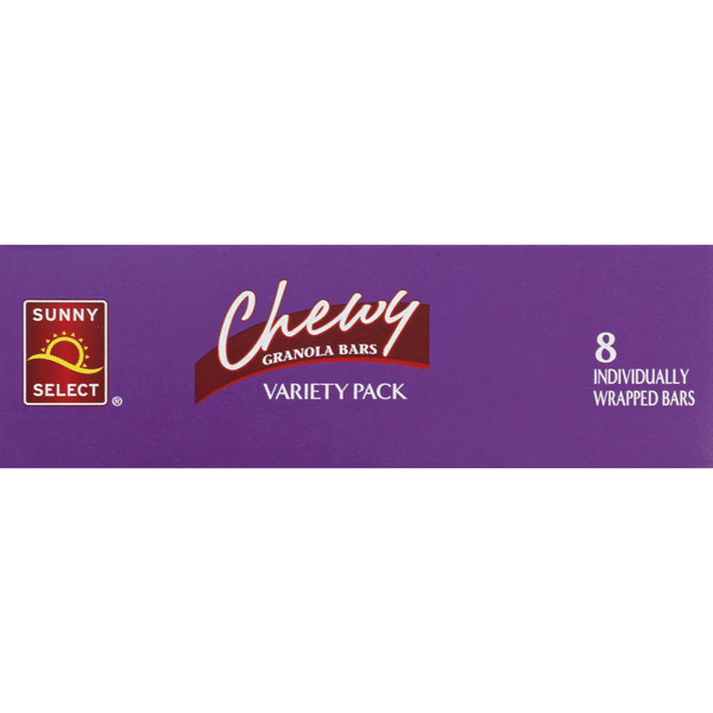 Sunny Select Granola Bars, Chewy, Variety Pack (8 each) - Instacart
