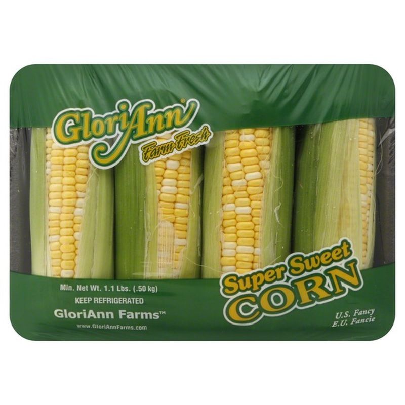 GloriAnn Corn, Super Sweet, Bicolor (1.1 lb) - Instacart