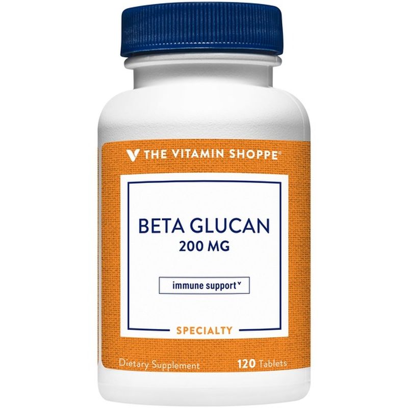 The Vitamin Shoppe Beta Glucans 1, 3 for Immune Support - 200 MG (120 ...