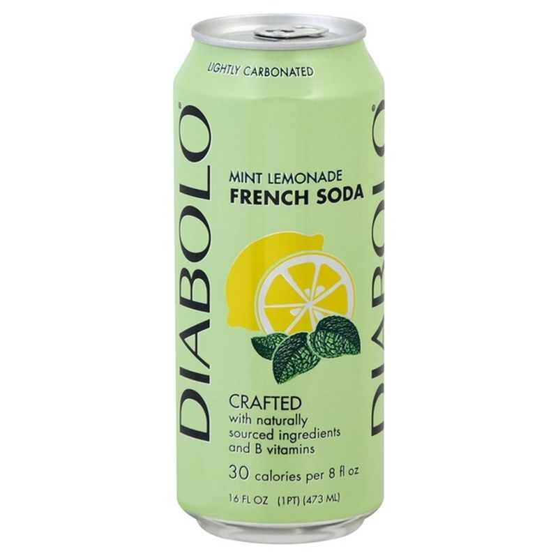 Diabolo Soda, French, Mint Lemonade (16 oz) - Instacart