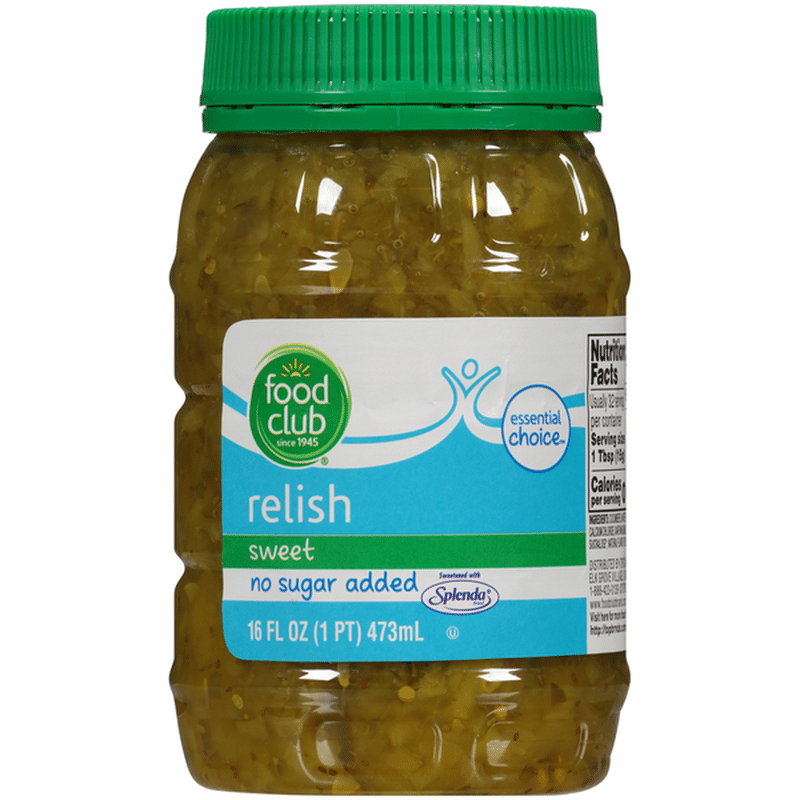 Food Club No Sugar Added Sweet Relish (16 fl oz) - Instacart
