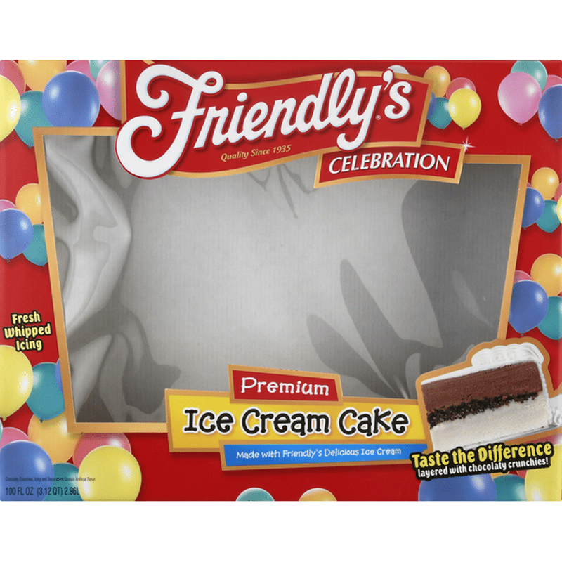 Friendly's Ice Cream Cake, Premium, Celebration (100 oz) - Instacart