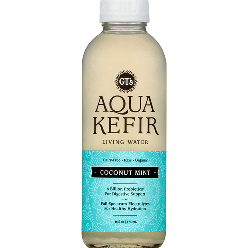 GTs Aqua Kefir, Coconut Mint (16 oz) - Instacart