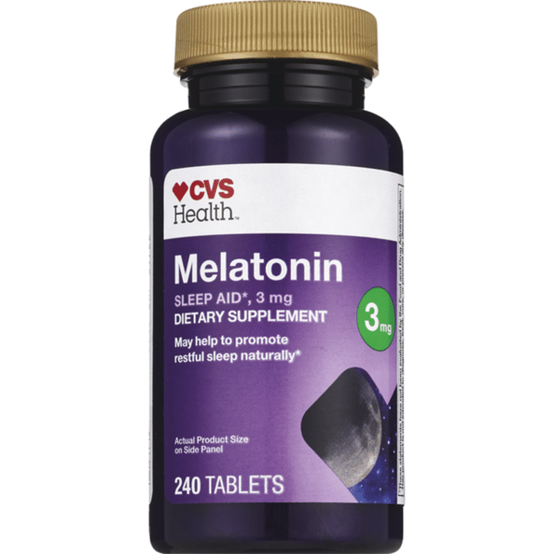 CVS Health 3mg Melatonin Tablets (240 ct) - Instacart