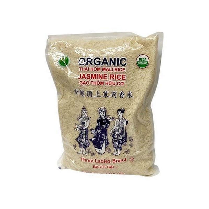 Three Ladies Brand Organic Thai Long Grain Jasmine Rice (5 lb) - Instacart