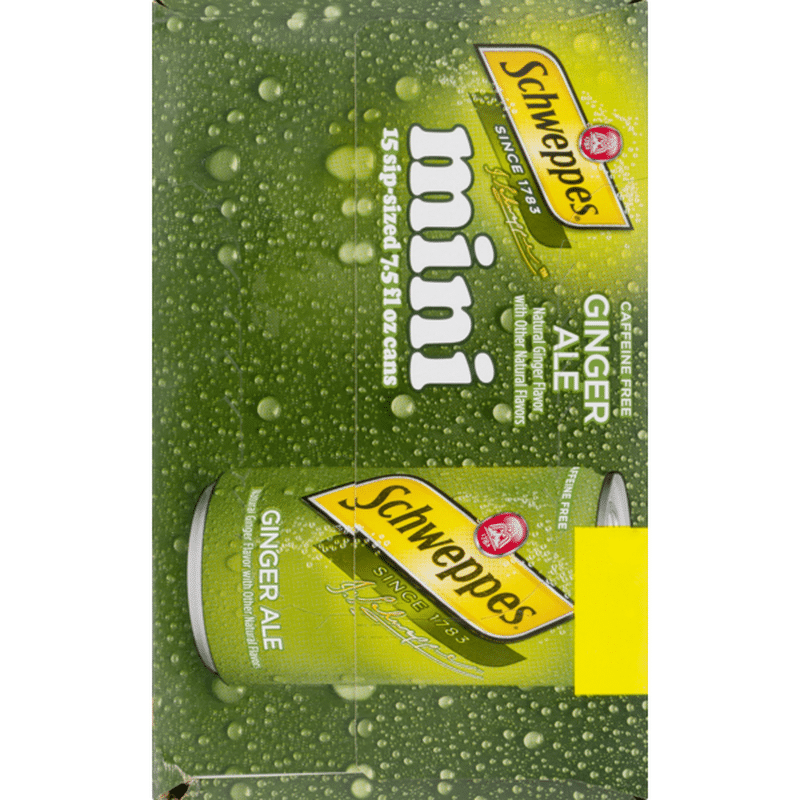 Schweppes Ginger Ale Mini Cans (7.5 fl oz) - Instacart