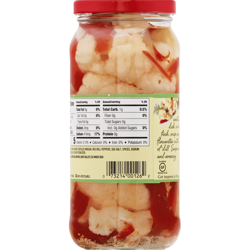 Mezzetta Cauliflower, Dilled, Mild, Fresh Pack (16 oz) - Instacart